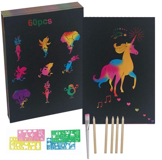IMPERATORIS® Scretch Art - Kinderen en Volwassenen - Magic Kras ...