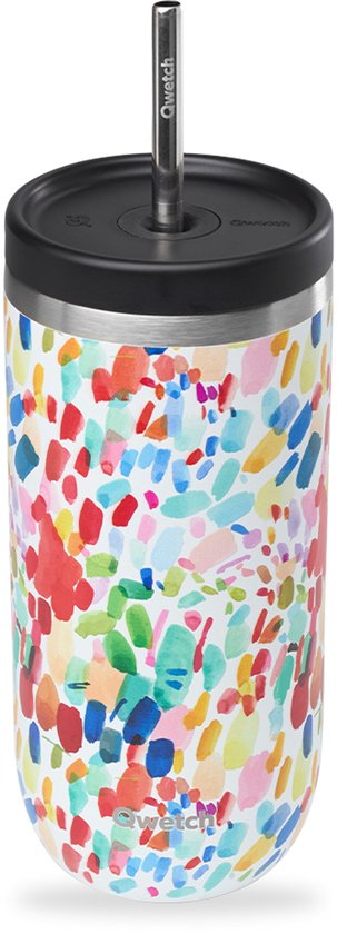 Qwetch - Cold Cup isotherm - Arty- 600ml | bol