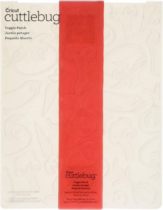 Cricut Cuttlebug A2 embossing folder en rand, Veggie Patch | bol