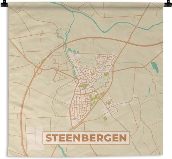 Wandkleed - Wanddoek - Steenbergen - Plattegrond - Kaart - Stadskaart ...