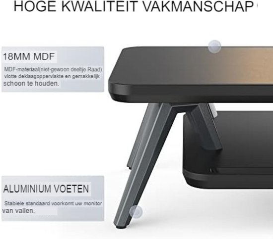Beeldscherm Verhoger - Monitor Verhoger - Tv Verhoger - 108x23.5x14.5 ...