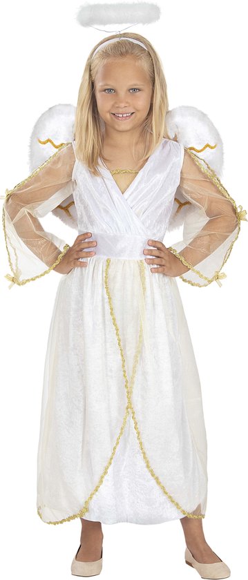 FUNIDELIA Luxe Engel Kostuum voor Meisjes - Maat: 97 - 104 cm | bol