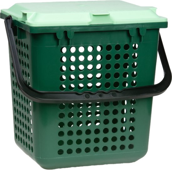 Biomat AirBox met gaten - 7L/10L Prullenbak met deksel - Geventileerde ...