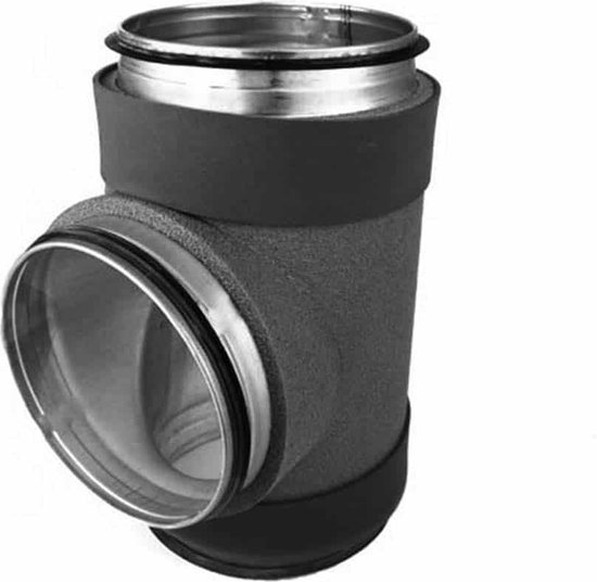 Thermoduct geisoleerde spiro T Stuk Ø 160 mm aftakking Ø 125 mm | bol