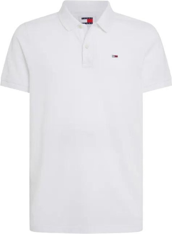 Tommy Hilfiger TJM Slim Packet Polo Heren - Wit - Maat XL | bol
