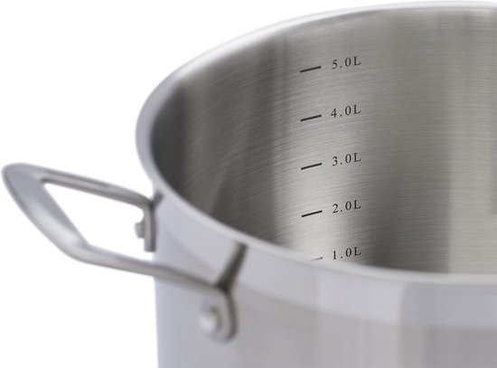 Chef Cuisine - Sabatier - Kookpan - Braadpan - Edelstaal - Zilver - 24 ...