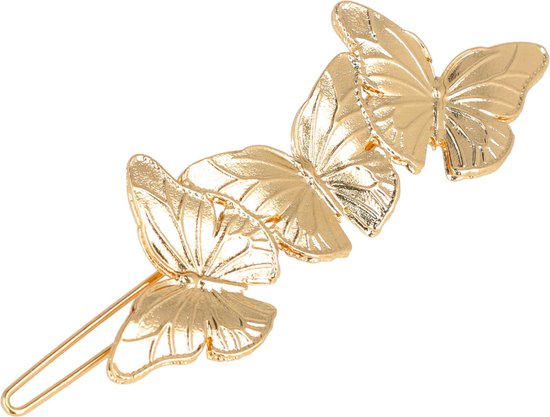 Haarspeld Haarclip Haarklem Clip Vlinder Goud Haar Klem Speld Hair Clip ...