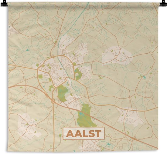 Wandkleed - Wanddoek - Aalst - Stadskaart - Kaart - Plattegrond ...