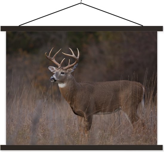 Posterhanger incl. Poster - Schoolplaat - Herfst - Hert - Gras - Natuur ...