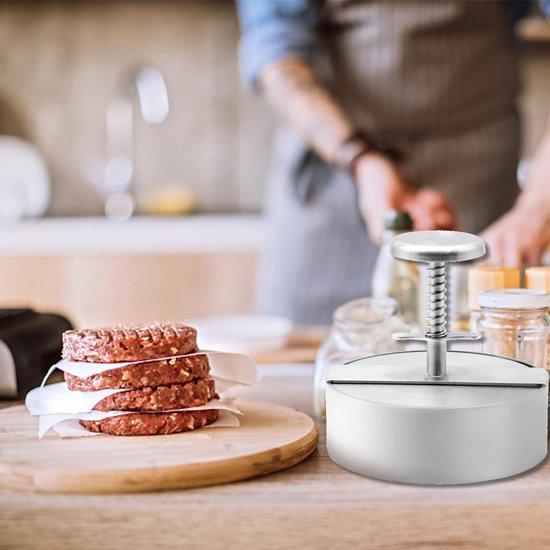 Burgerpers 304 roestvrij staal voor heerlijke hamburgers, verstelbare ...