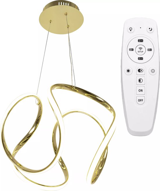 TooLight Hanglamp - Modern Design - Verstelbare LED - Goud/Wit - Incl ...