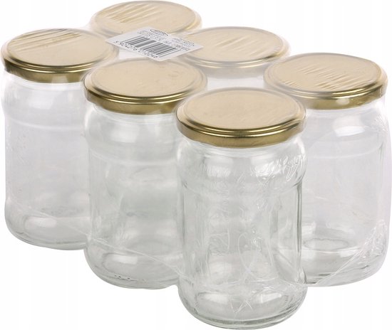 Altom Design Set van 6 Conserveringspotten 315 ml - Weckpot - Jampotten ...