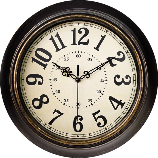 Wandklok - Stil Uurwerk - Klassiek Design - Diameter 35 cm - Wandklok ...