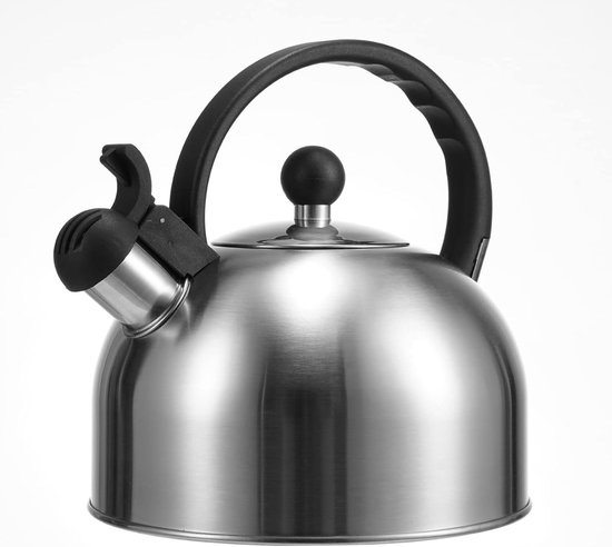 Waterketel inductie theeketel 2,5 l fluitketel van roestvrij staal ...