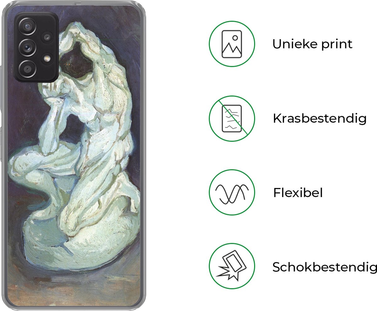Geschikt voor Samsung Galaxy A53 5G hoesje - Gipsen beeld van een ...