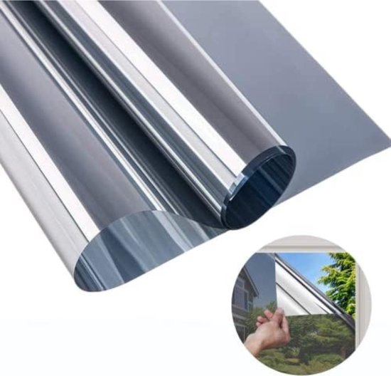 Raamfolie anti inkijk spiegeleffect - Raamfolie zelfklevend - Raamfolie ...