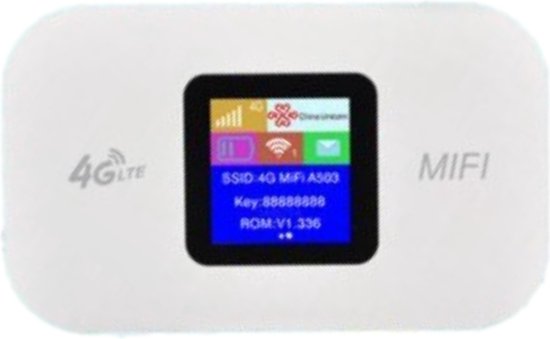 Mifi Router - 4G Draadloos Wifi – Mifi Router – Werkt met Simkaart ...