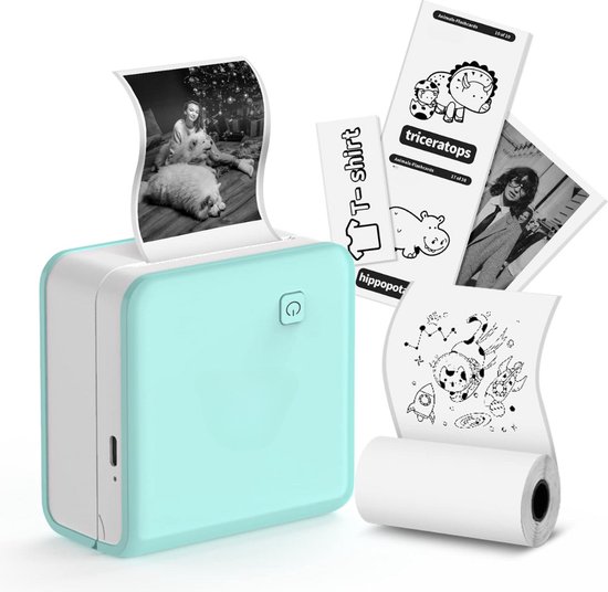 Equivera Mini Printer - Pocket Printers - Draagbare Printer - Mobiele ...