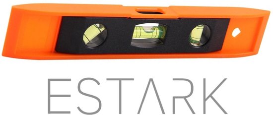 ESTARK® Waterpas 22.5cm - 3 libellen - 22.5 x 4 x 2 cm - Professionele ...