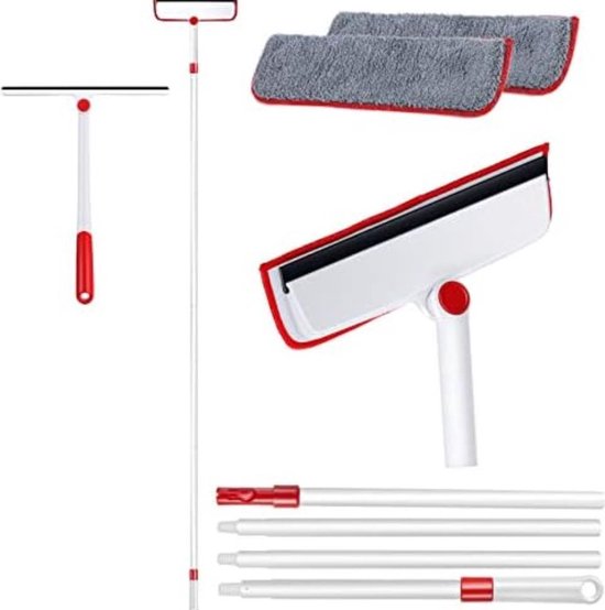 Myiosus Window Wipers, Set of 2, 2-in-1 Window Wiper with 180 cm ...