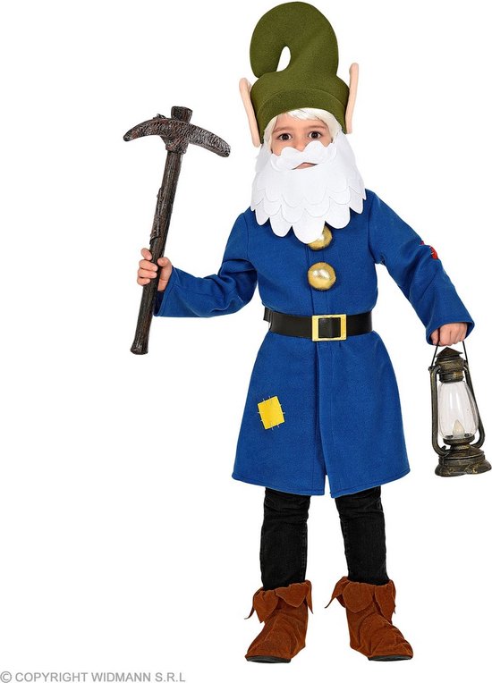 Widmann - Dwerg & Kabouter Kostuum - Altijd Bezige Mijn Kabouter Sneezy ...