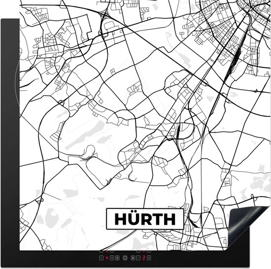 KitchenYeah® Inductie beschermer 78x78 cm - Plattegrond - Hürth - Kaart ...