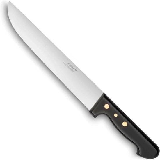 Déglon Slagersmes – Breed Lemmet – Geperst Hout – 30 cm – Zwart | bol