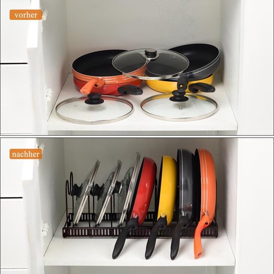 pannenrek - pannenplank / rack organizer \ Opbergrek | bol