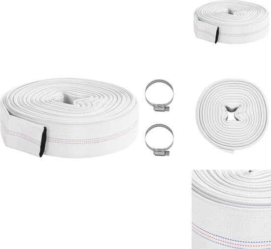 vidaXL Brandslang - Flexibele waterslang - PVC voering - 30m - 2 (51mm ...