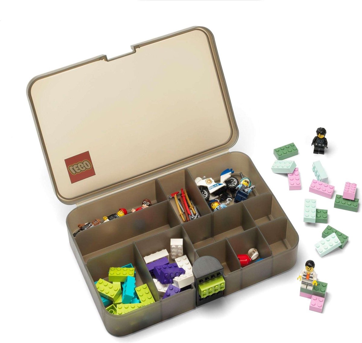 Lego - Sorting Box Transparant Brown | bol
