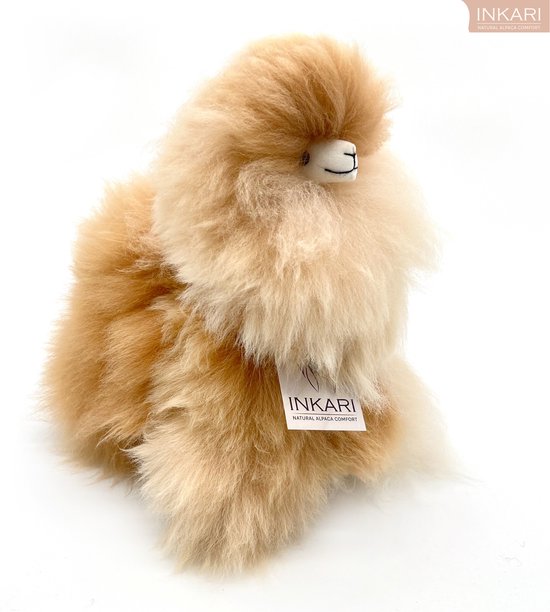 Inkari Alpaca Knuffel - Monsterfluff - Sandstone - Medium 32cm | bol