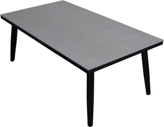 Bijzettafel Mykonos 105x58cm | Beton | Aluminium & Kunststof | Normin | bol