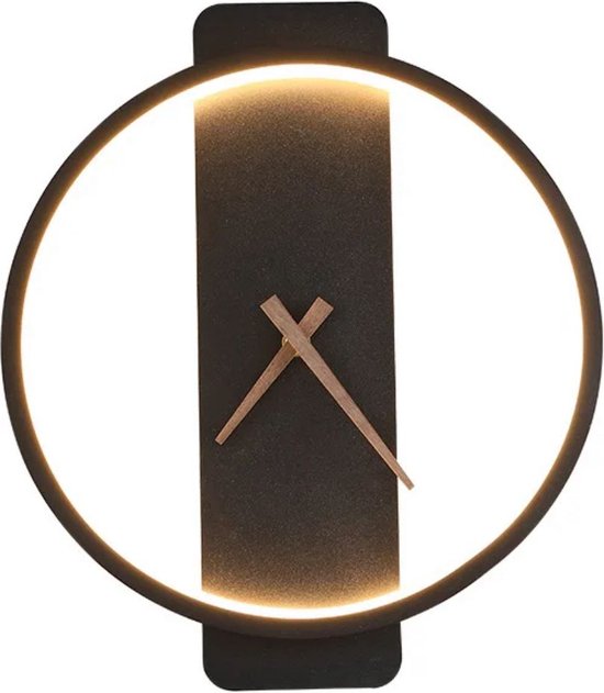 Luxaliving: Ledklok - Moderne klok - Wandklok - Led op netstroom ...