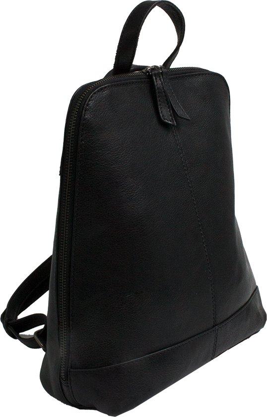 VLERCK - Nolly Backpack - Zwart - Rugtas - Leer - Leren rugtas - Leren ...