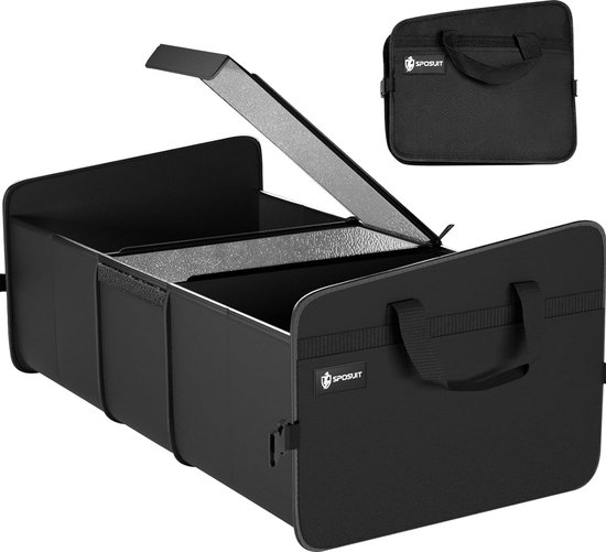 Auto-opslag kofferbakorganizer opvouwbaar met koeler om koel, warm en ...