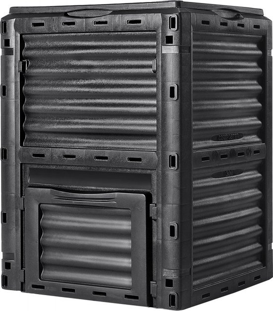 Snelcomposter 300L tuincomposter 60,7x60,5x82,5cm thermische composter ...