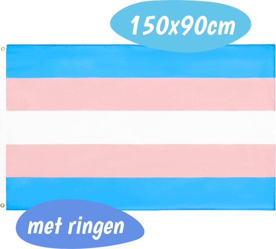 Transgender Vlag - 90x150cm - Pride Flag - LGBTQ - Transgender | bol