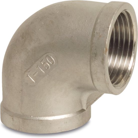 Profec Nr. 90 Knie 90° RVS 316 1" binnendraad | bol
