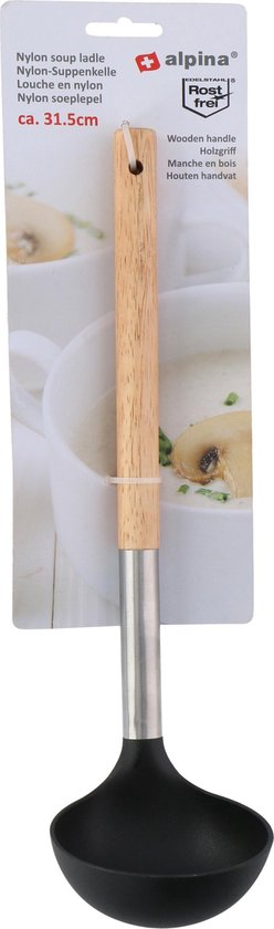 Luxe bamboe houten soeplepel/opscheplepel 31 cm - Koken - Keukengerei ...