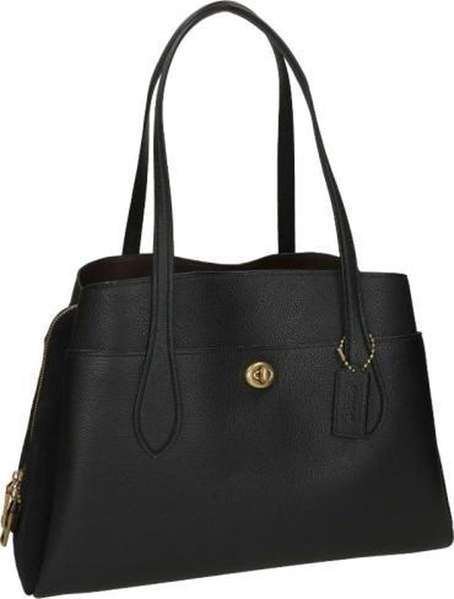 Coach Schoudertas Lora Leer - zwart | bol.com