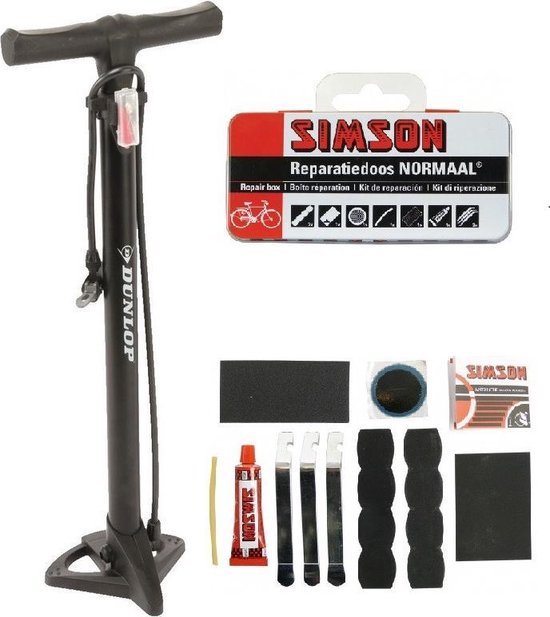 Fietsbanden repareer set compleet - fietspomp en reparatieset - Fiets accessoires pomp | bol