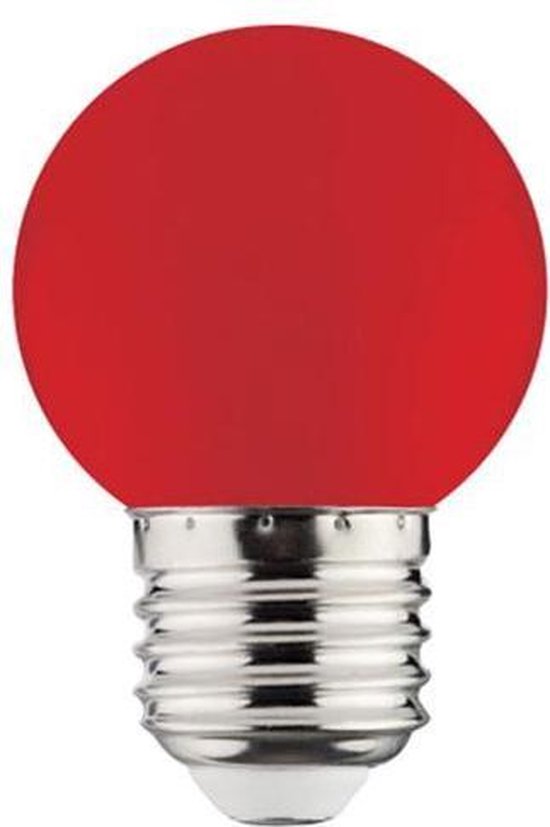 LED Lamp - Romba - Rood Gekleurd - E27 Fitting - 1W - BES LED | bol.com