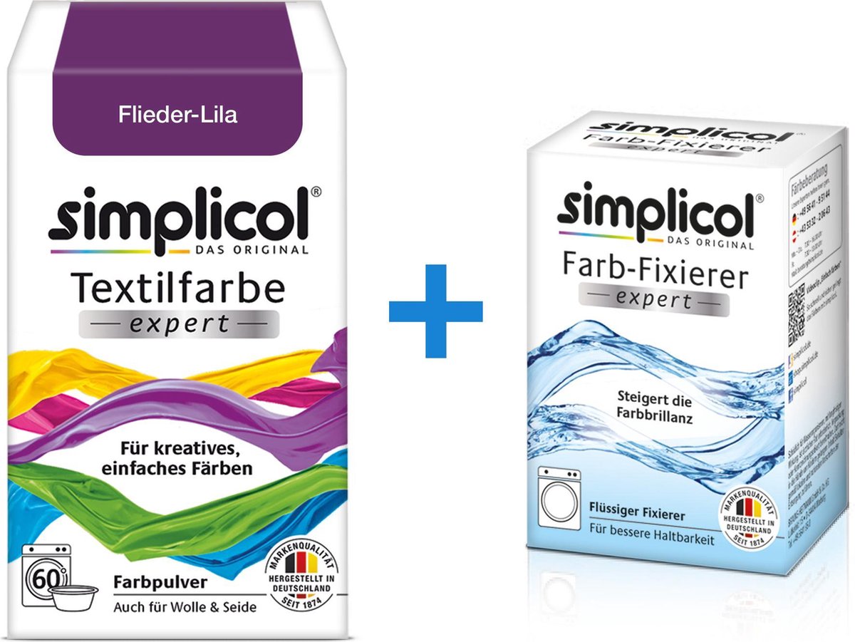 Simplicol Textielverf Expert met Color Fixer - Textielverf voor ...