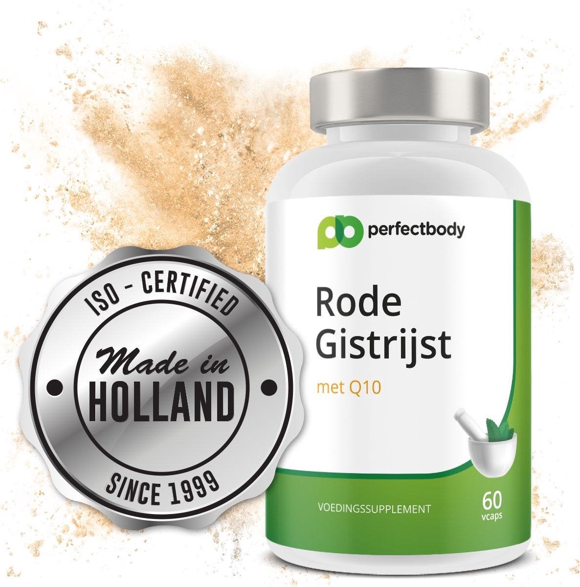 Rode Gist Rijst Capsules Met Q10 - 60 Vcaps - PerfectBody.nl | bol.com