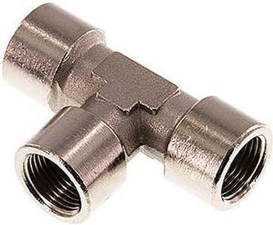 G 1'' Vernikkeld Messing T-stuk 16 Bar - FL3T-F-BN-100G | bol