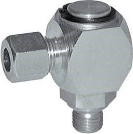 G 1/2'' Buitendraad x 14S Verzinkt Stalen Elbow 90deg Draaidoorvoer 630 Bar DIN 2353 -... | bol