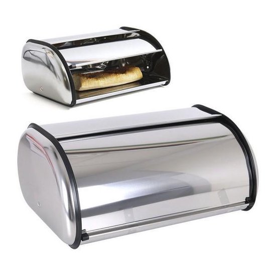 Privilege Brooddoos met schuifdeksel - Broodtrommel - Broodkast - RVS ...