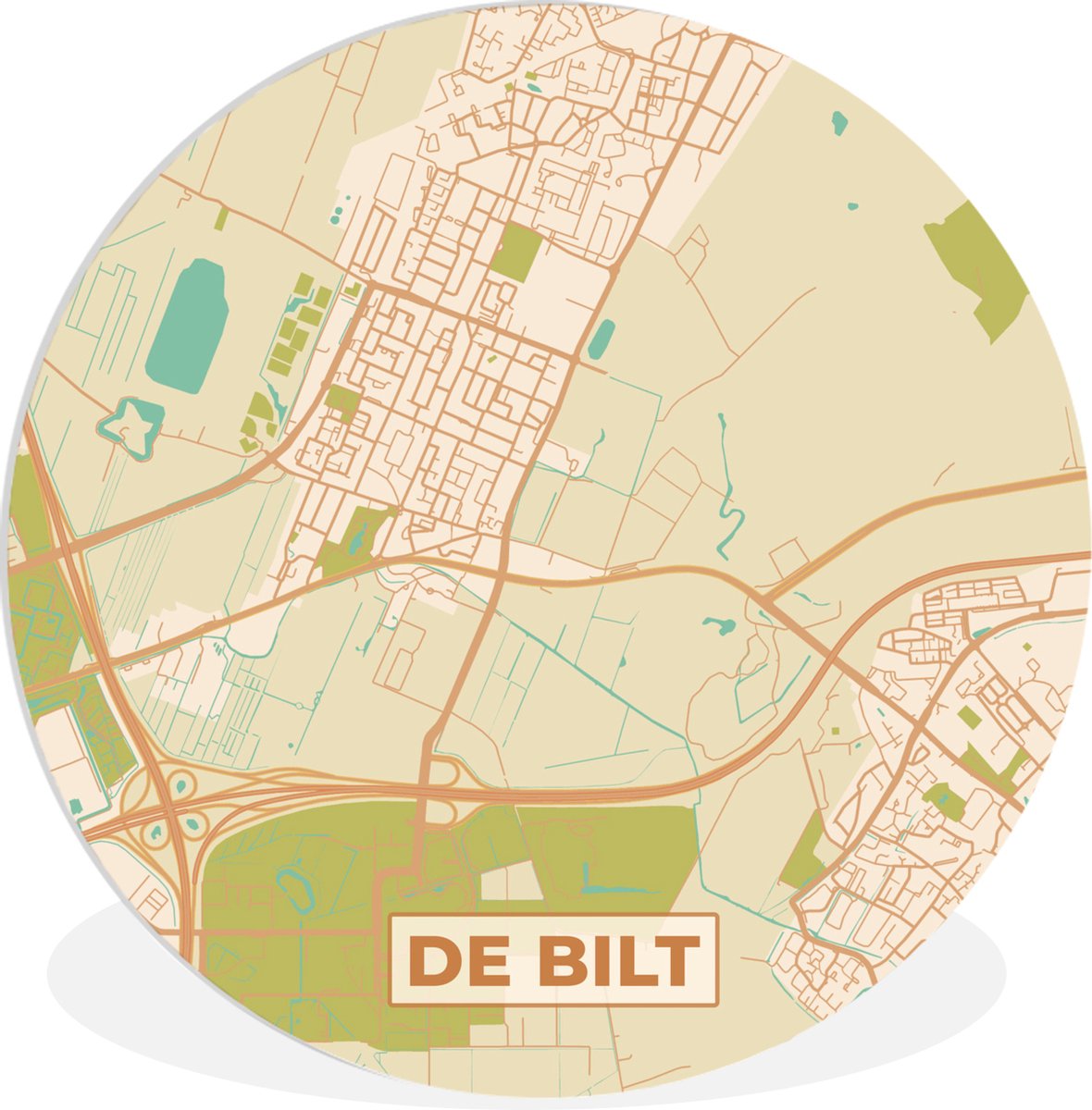 Wall Circle - Wall Circle Inside - De Bilt - City Map - Map - Plan ...