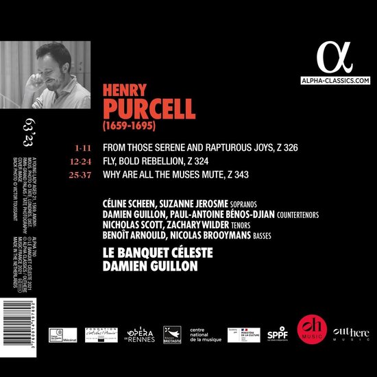Damien Guillon & Le Banquet Celeste - Purcell: Royal Odes & Welcome ...