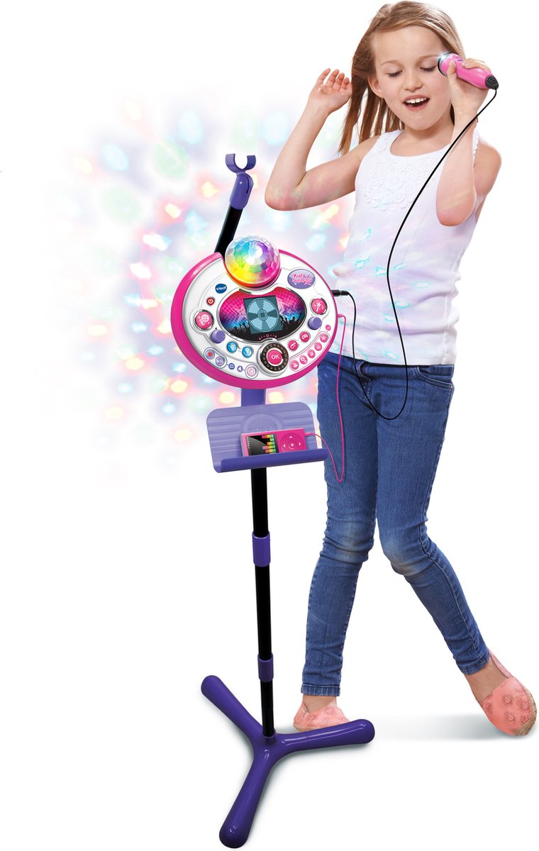 VTECH - Kidi Superstar Lightshow Pink - Microfoon Karaoke | bol.com